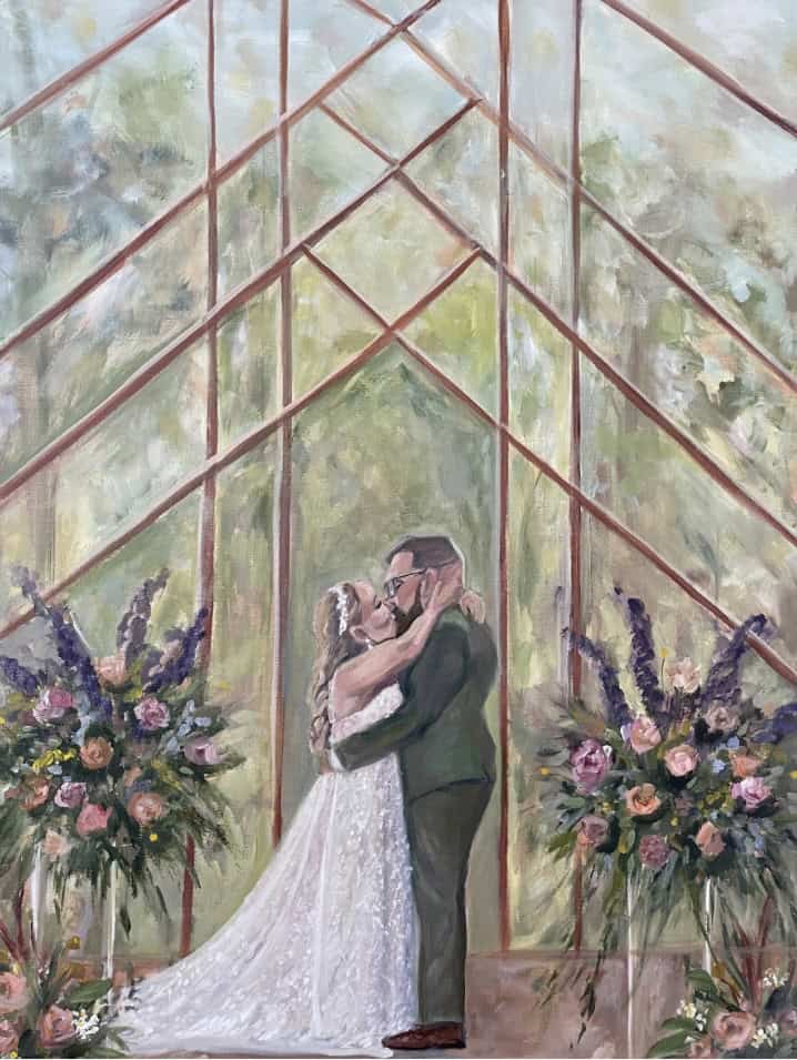 Live Wedding Painting - Nicole Renee Fine Art